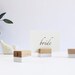 Painted Place Card Holders Wood Place Card Stands Wood Table Number ...