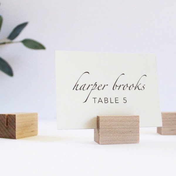 Wood Card Place Holder - Etsy