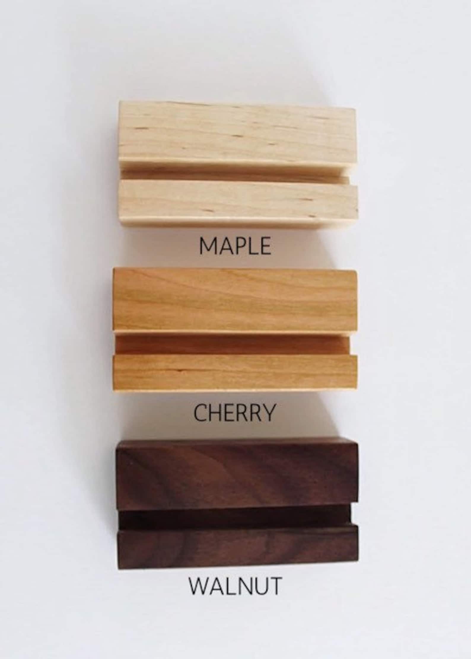 Walnut Wood Business Card Holder Business Cards Wooden - Etsy