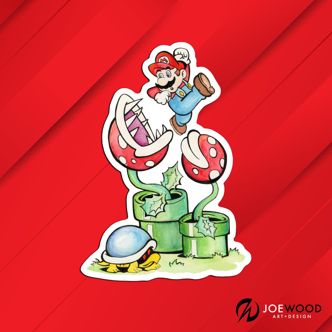 Super Mario Die Cut Sticker - Etsy