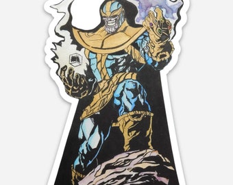 Thanos Sticker - Etsy
