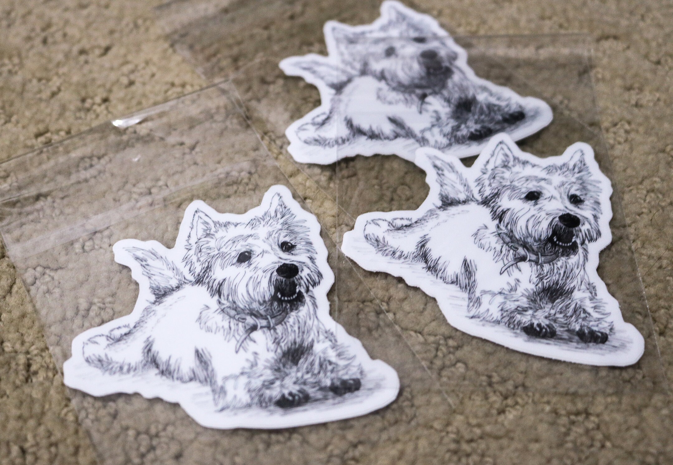 Vinyl Sticker Westie Puppy Dog 3" - Great for Laptop or Phone - Etsy