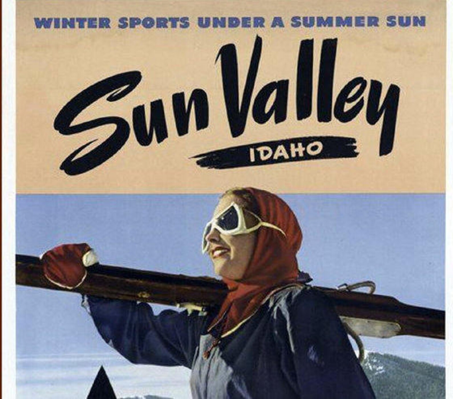Vintage-travel-posters-sun Valley Idaho. Skiing Fun in the - Etsy