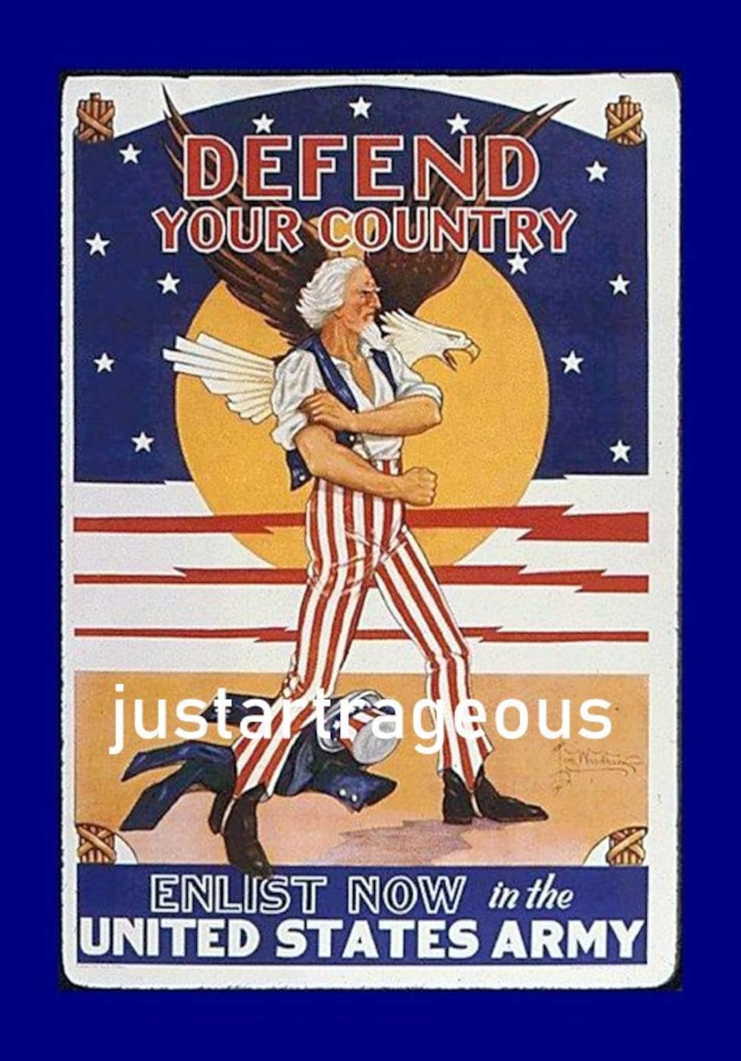 US Army Recruitment Advertisement, Uncle Sam, US Military Art ...