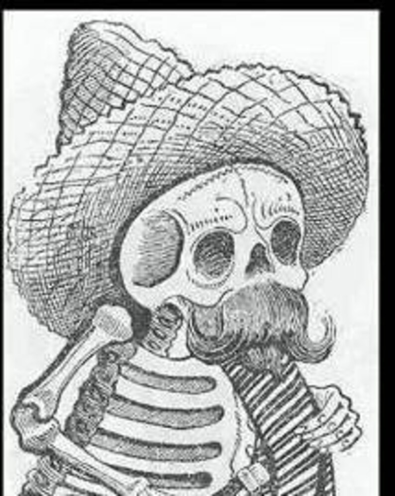 Senor Calaver by Posada Dia Muertos Skeleton, Late 1800s, Day of the ...