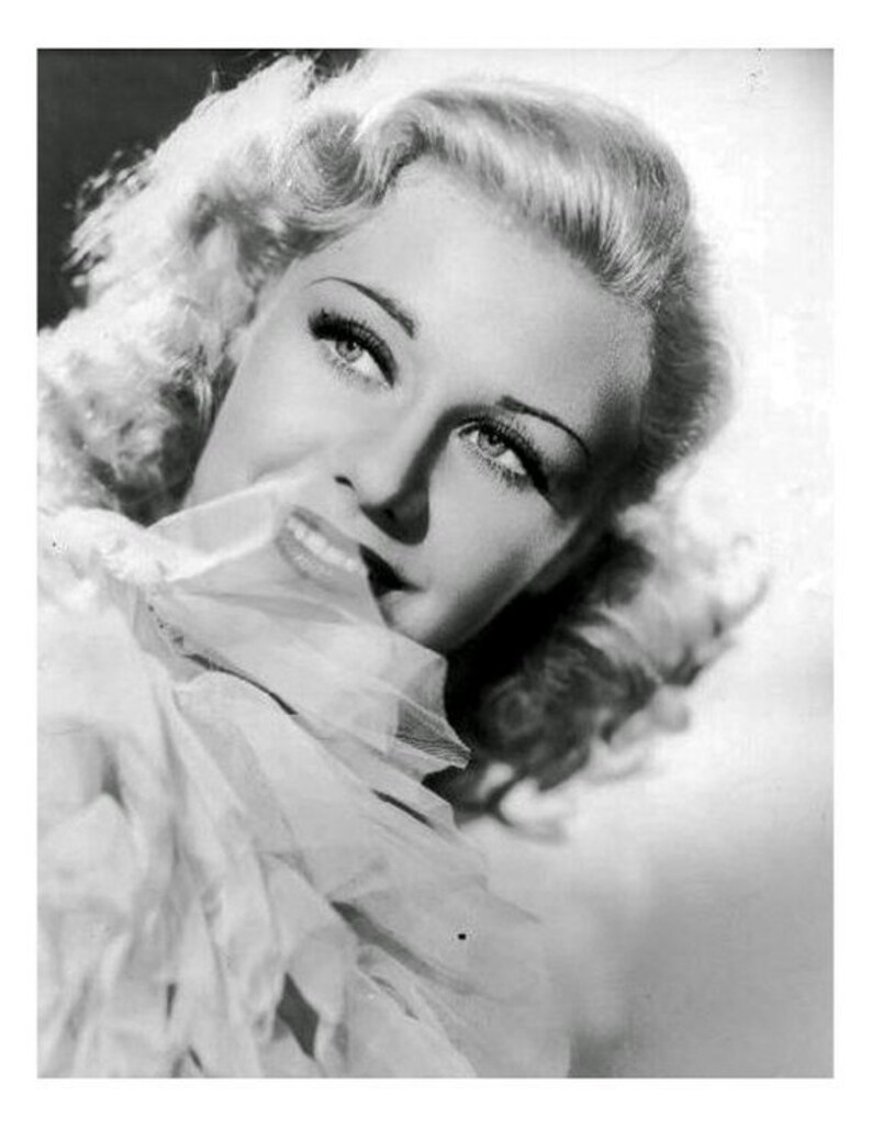 Publicity Portrait of Ginger Rogers Hollywood Actress Mid - Etsy