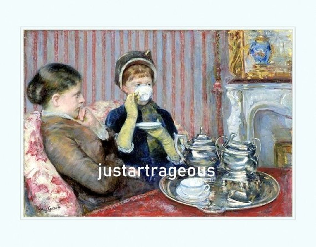Mary Cassatt-the Tea-1880. Edwardian Ladies Tea, Tea Party, Dining Room ...
