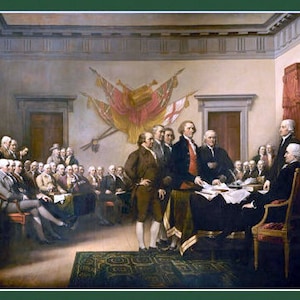 The Signing of the Declaration_independence 1819, Events, History, 8 X ...
