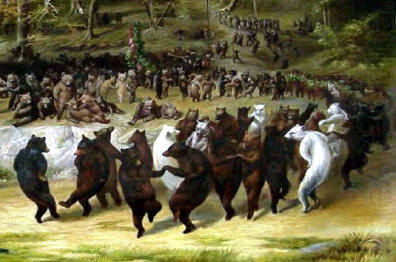 Bear Dance, William Holbrook Beard, Bears Dancing in the Woods, Bear ...