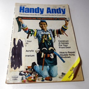 Pair 1978 & 1979 Handy Andy Magazines, Mens Magazines, How to Books ...