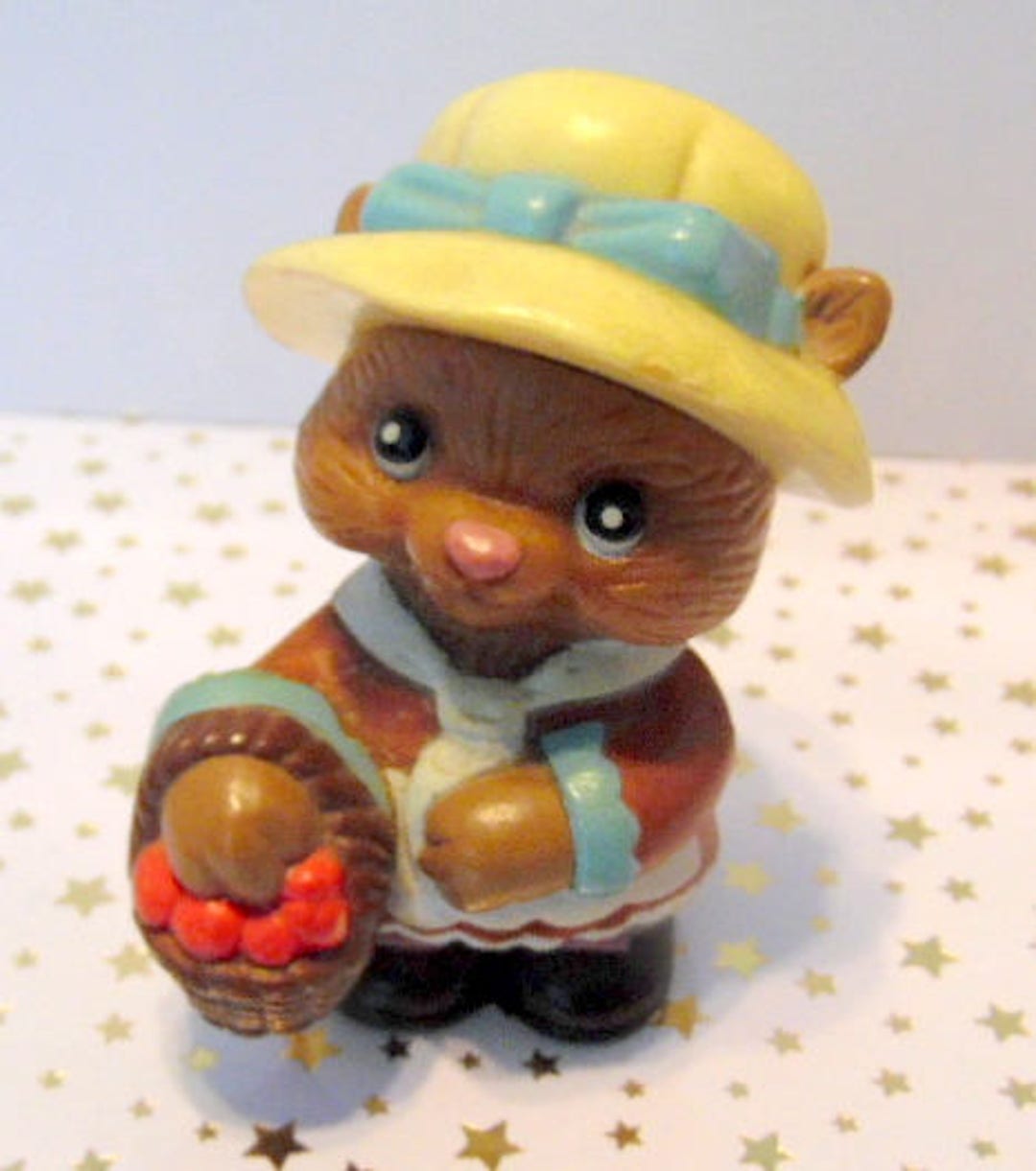 Vintage, Little Girl Squirrel Salt Shaker, Single Animal Shaker ...