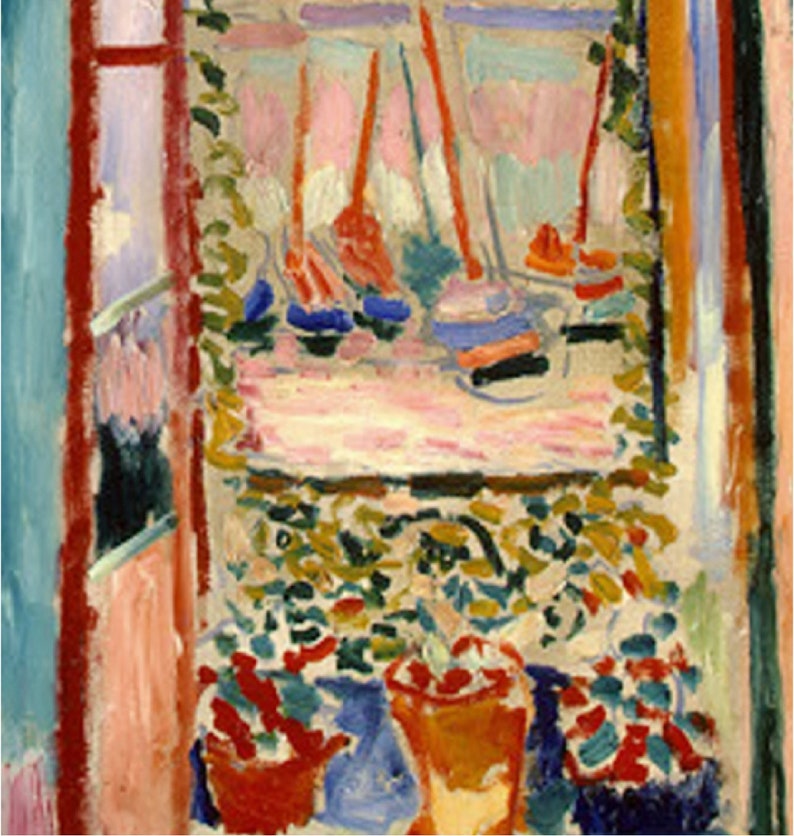 Henri Matisse Open Window Collioure Boats Flowers Summer. | Etsy