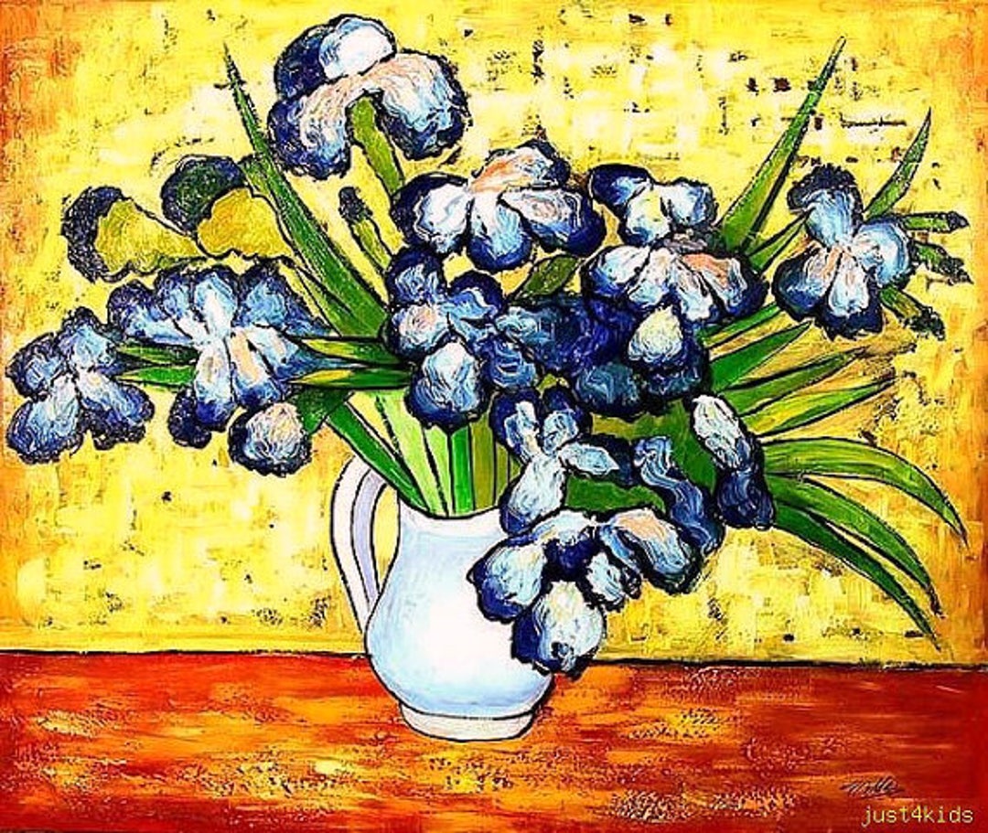 Vincent Van Gogh, Blue Iris in Pitcher, 1889, Still Life, Flowers ...