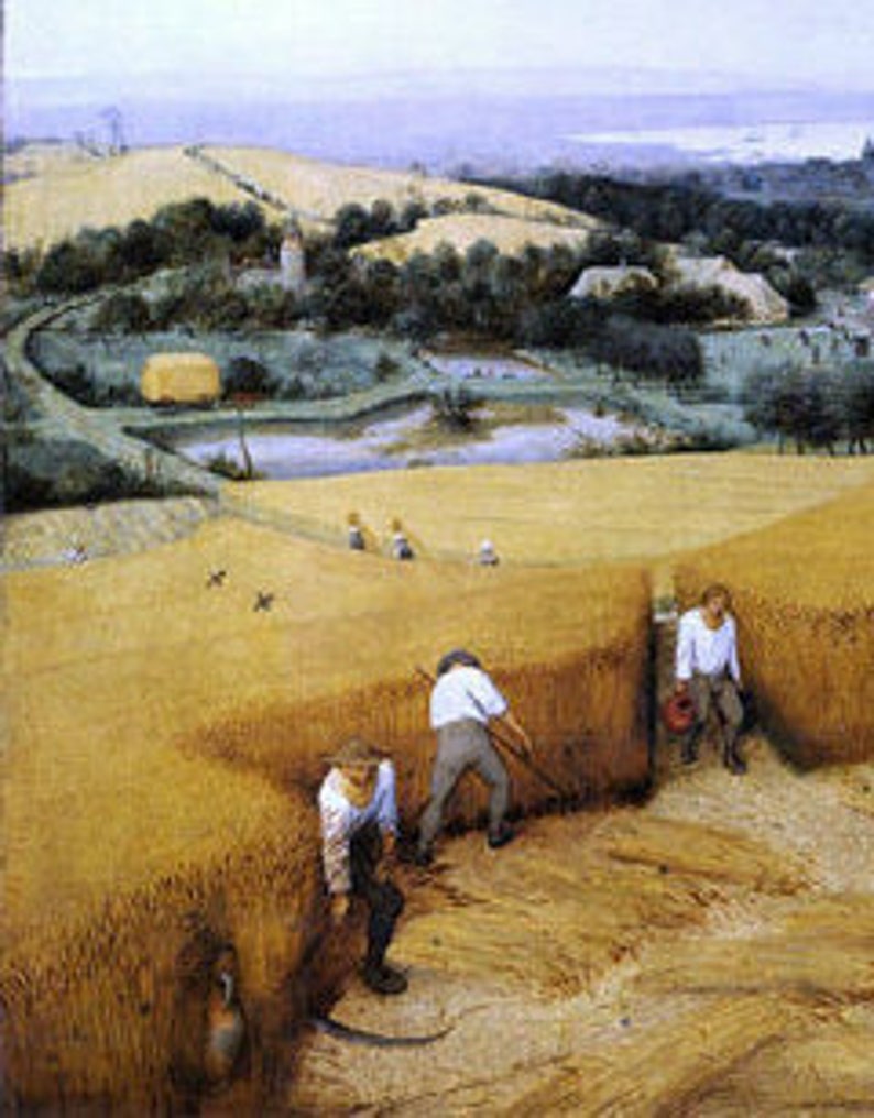 The Harvesters 1565 Pieter Bruegel the Elder Wheat Fields - Etsy