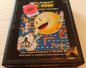 Vintage 80s, Atari 2600, Pac Man Game Cartridge - Etsy