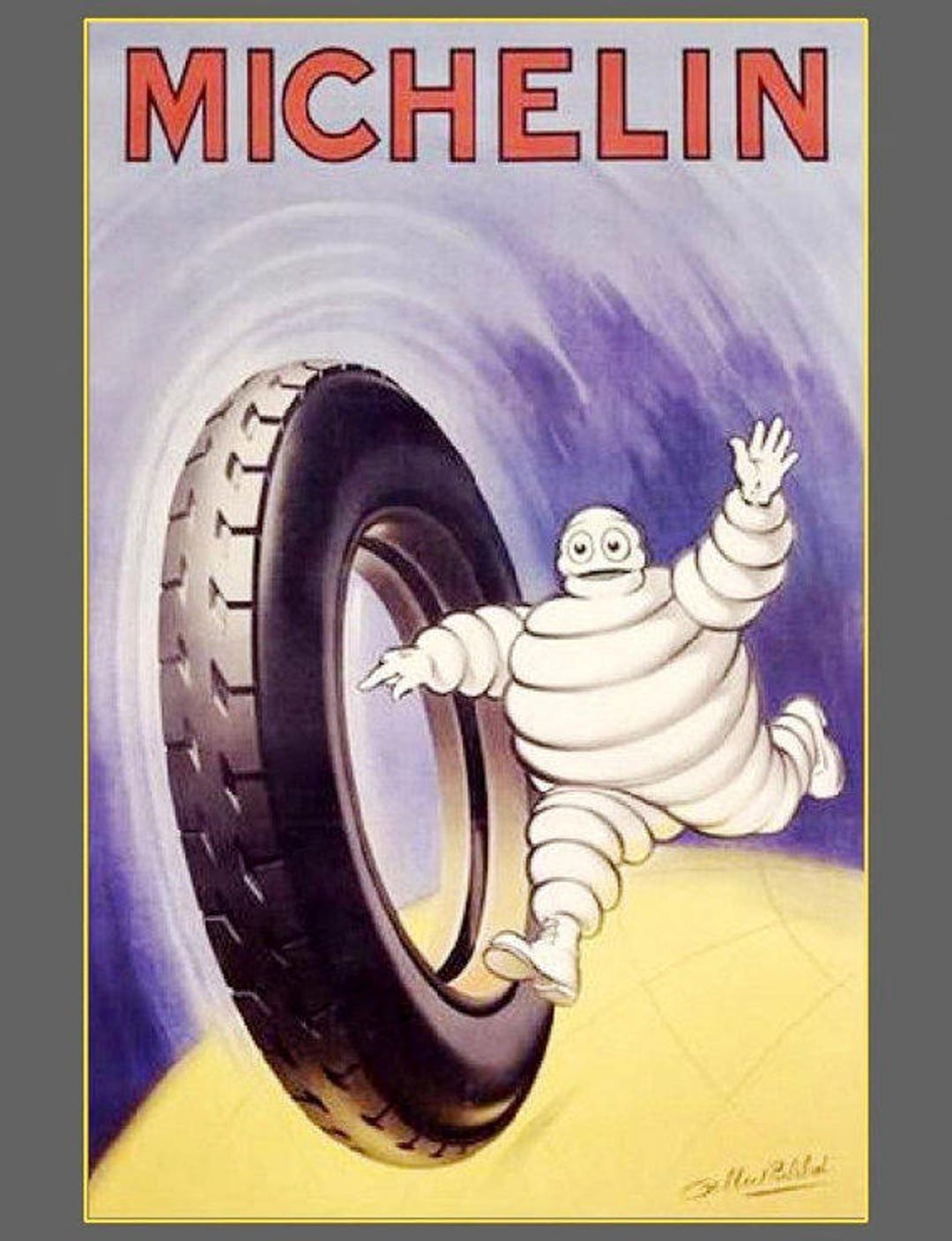Michelin Man Advertisement, Tire, Automobile, Car, Mechanics Shop Decor ...