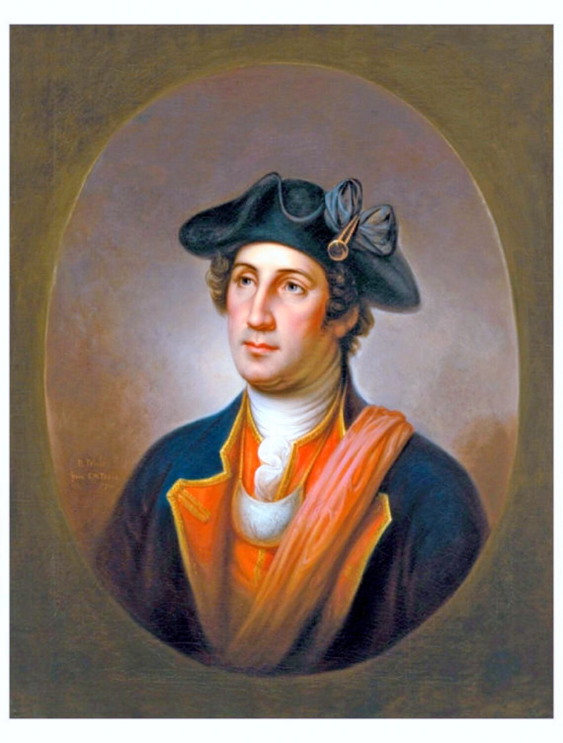 Young General George Washington by Peale US Presidents - Etsy