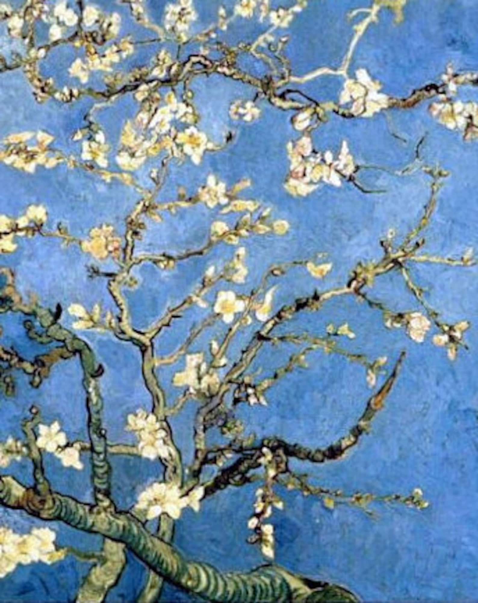 Vincent Van Gogh Almond Tree 1890 Blossoms Flowers Plant - Etsy