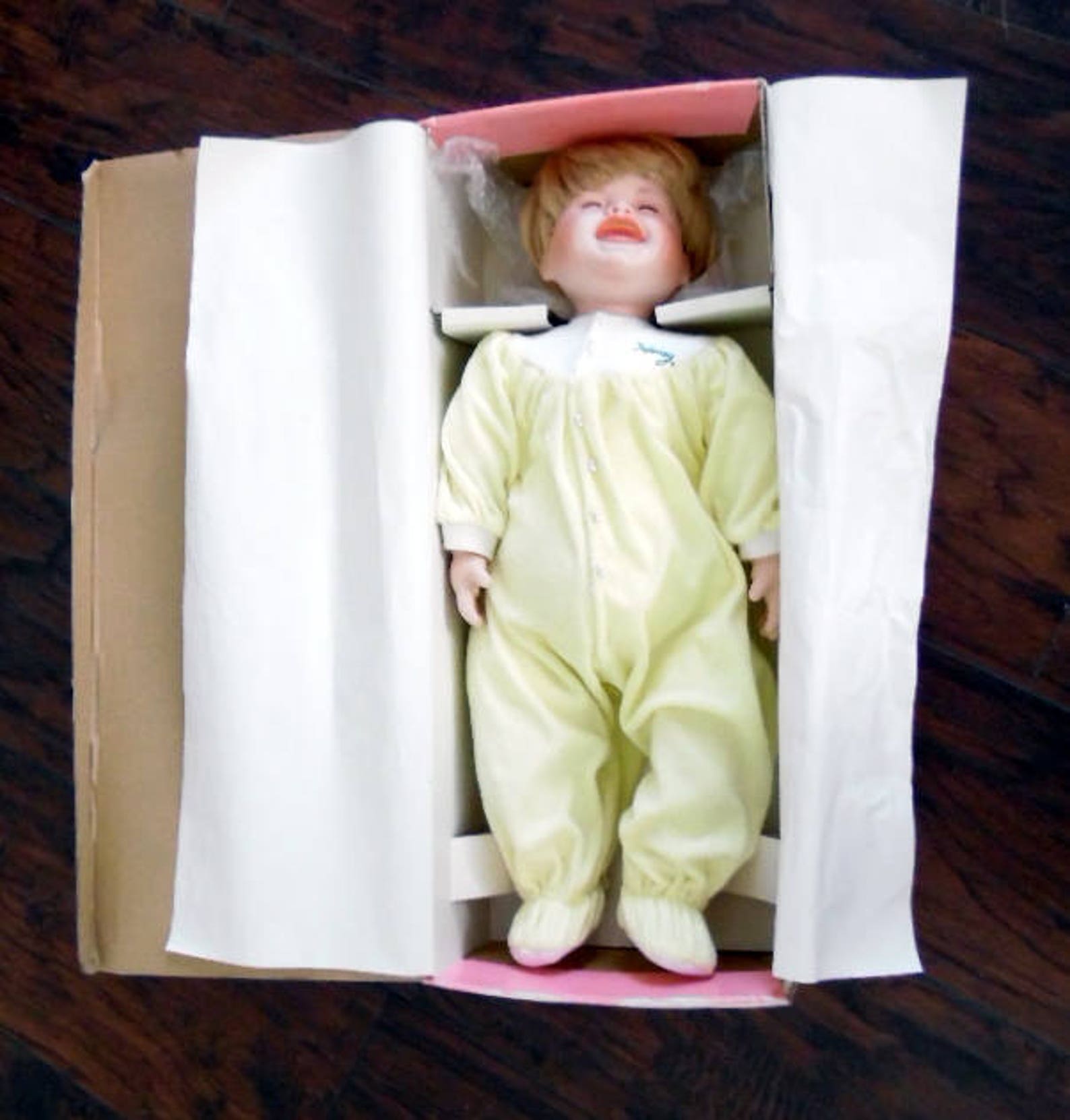 Honey an Adorable Porcelain Baby by Design Debut. MIB W/ Coa. - Etsy