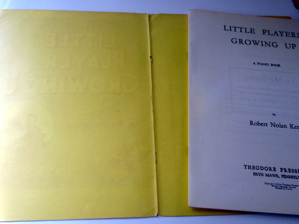 1949 Piano Music Book. Little Players Growing up by Robert | Etsy