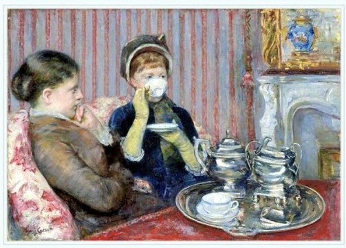Mary Cassatt-the Tea-1880. Edwardian Ladies Tea Tea Party - Etsy