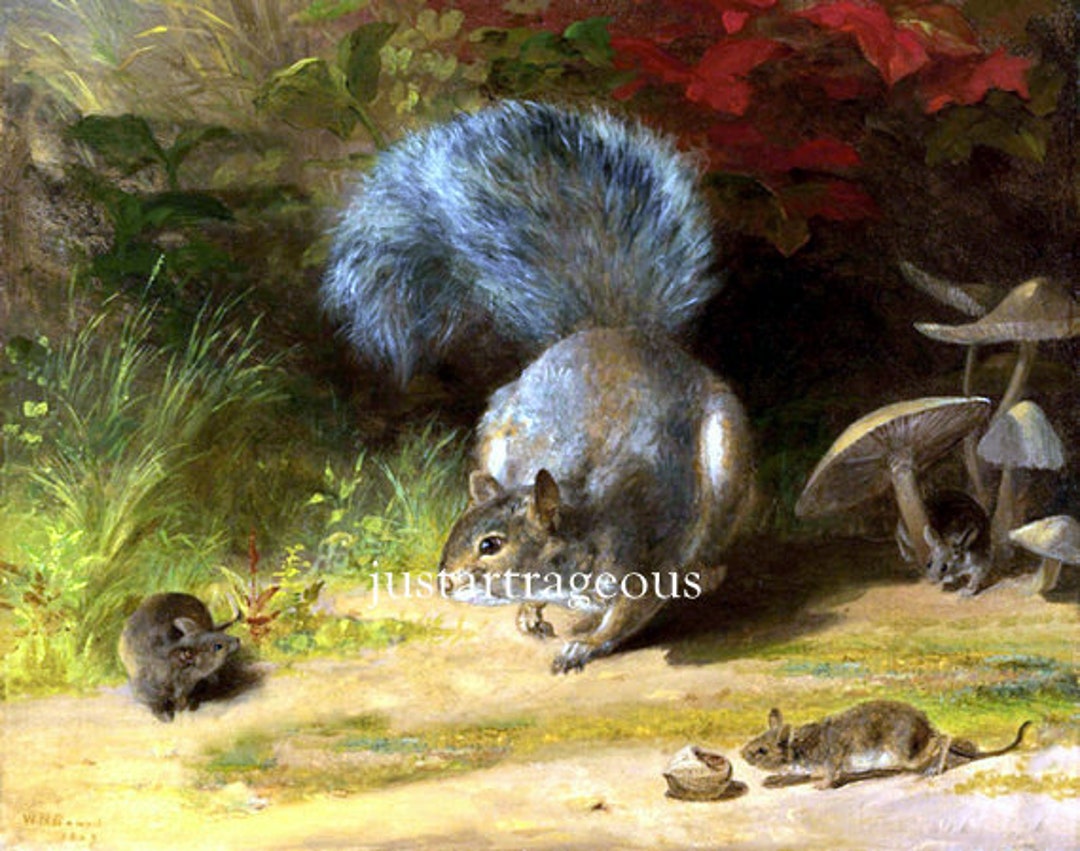 William Holbrook Beard Mice and Grey Squirrel Making - Etsy