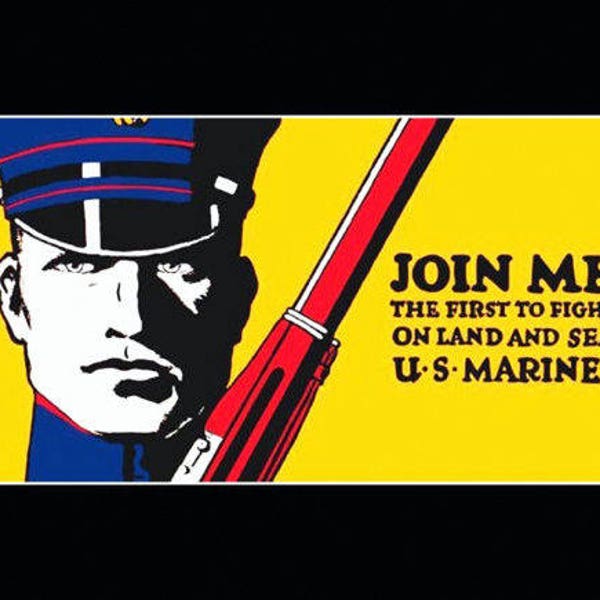 Usmc Recruiting Poster - Etsy