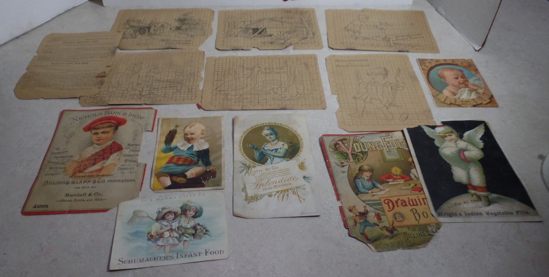 Collection of Antique Trade Cards, and Advertisements. All Original ...