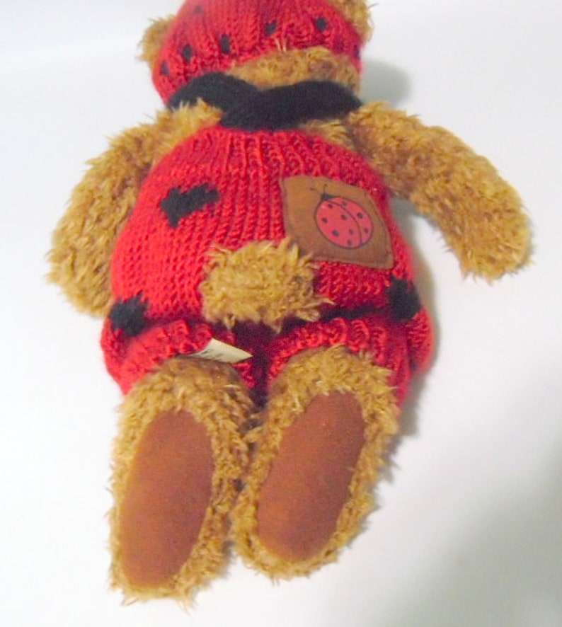Fuzzy Brown Lady Bug Teddy Bear 12 Good Cond. Wearing - Etsy