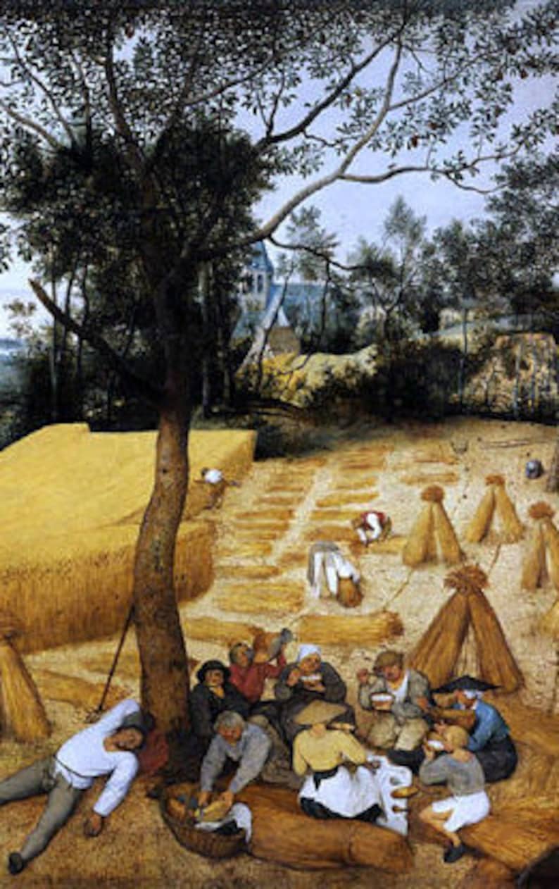 The Harvesters 1565 Pieter Bruegel the Elder Wheat Fields - Etsy