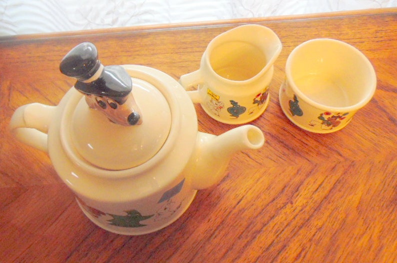 1995 Wade Animated Character Tea Set. 1 of Only 1700 Made. 4 - Etsy