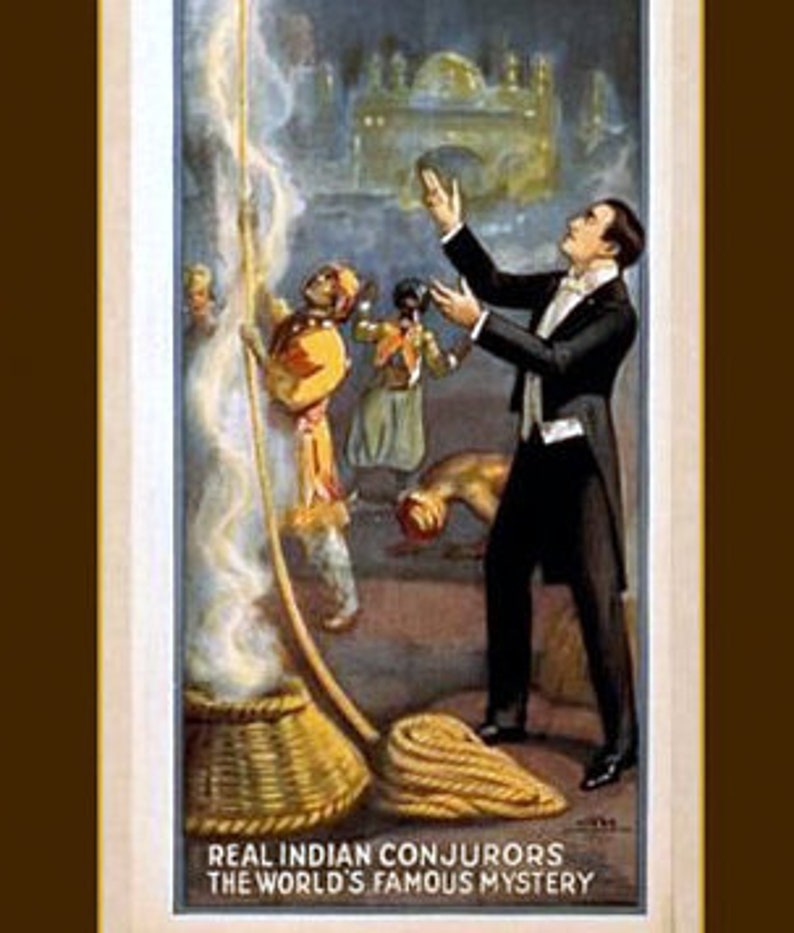 Thurston the Famous Magician East Indian Rope Trick Vintage - Etsy