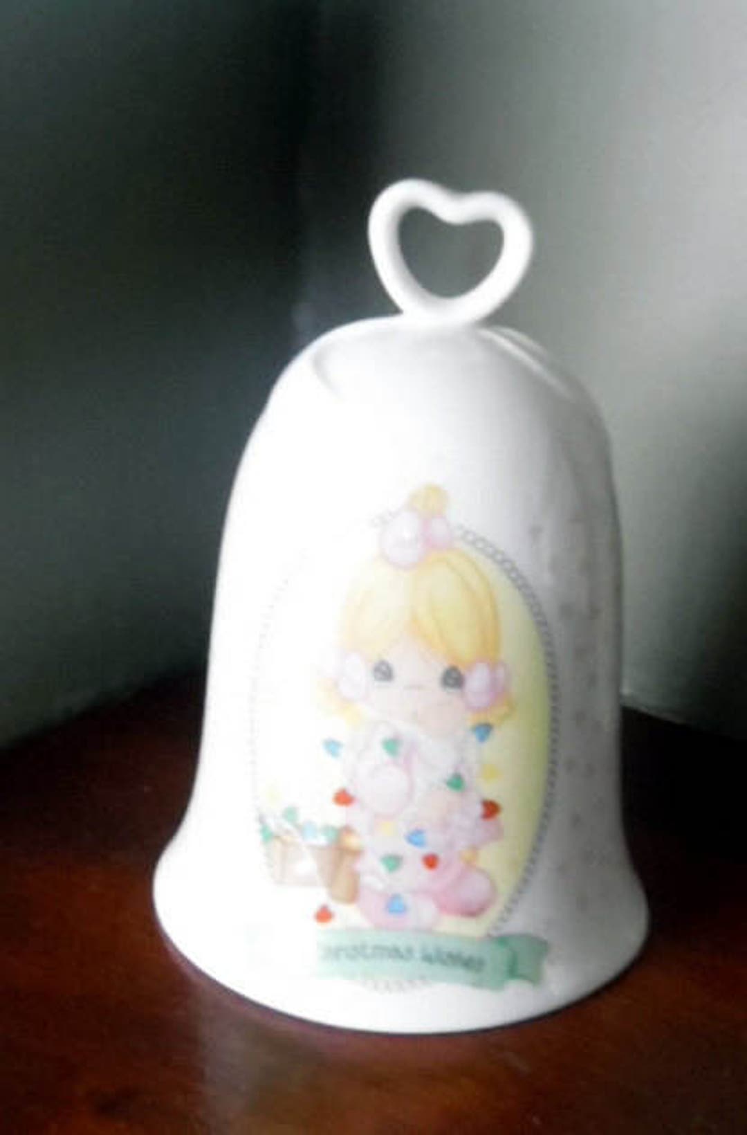 Enesco, Precious Moments Porcelain Bell. 1987. Christmas Wishes. I See ...