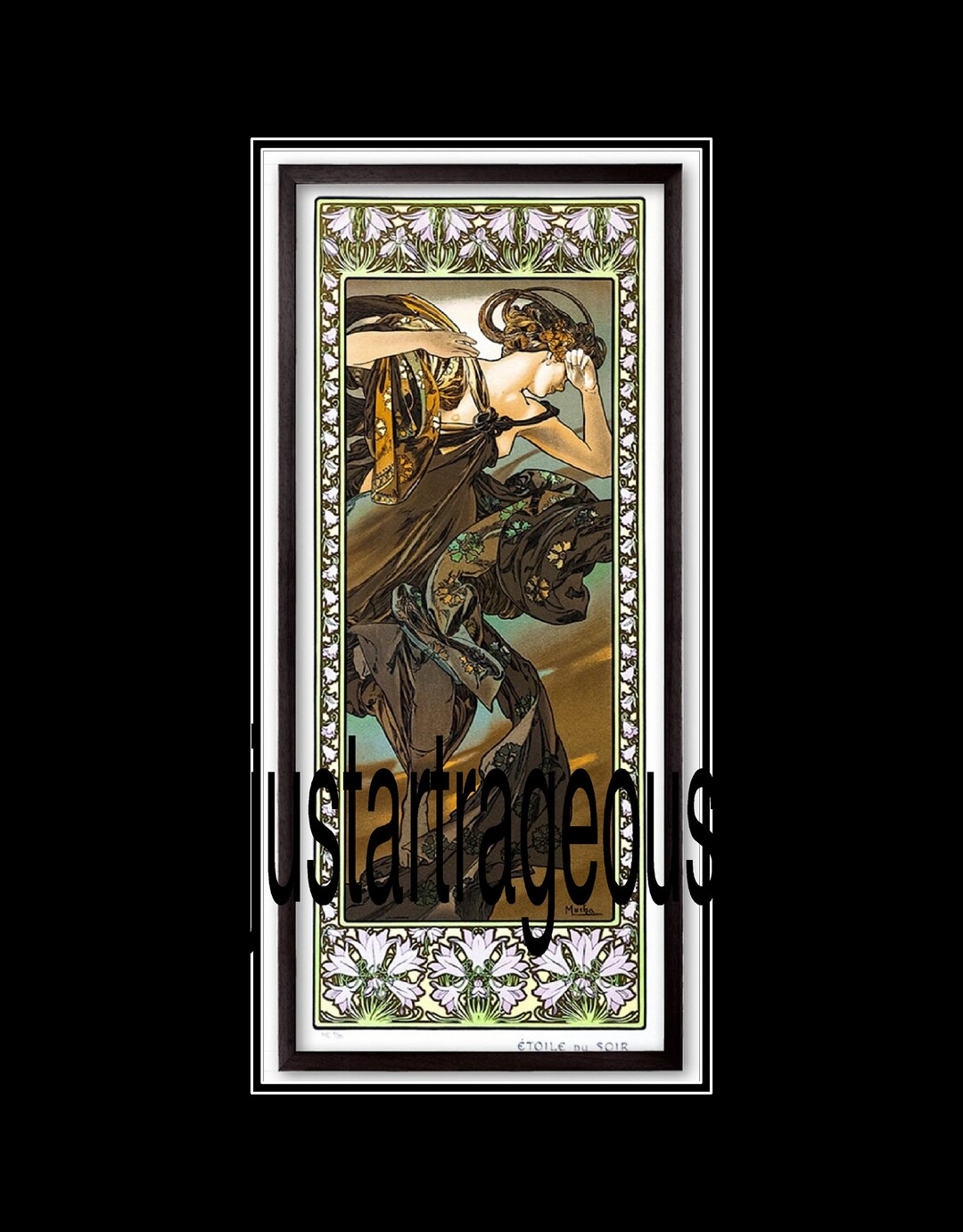 Evening Star, by Alphonse Mucha, 1902, Art Deco Era Art Print, Dancing ...