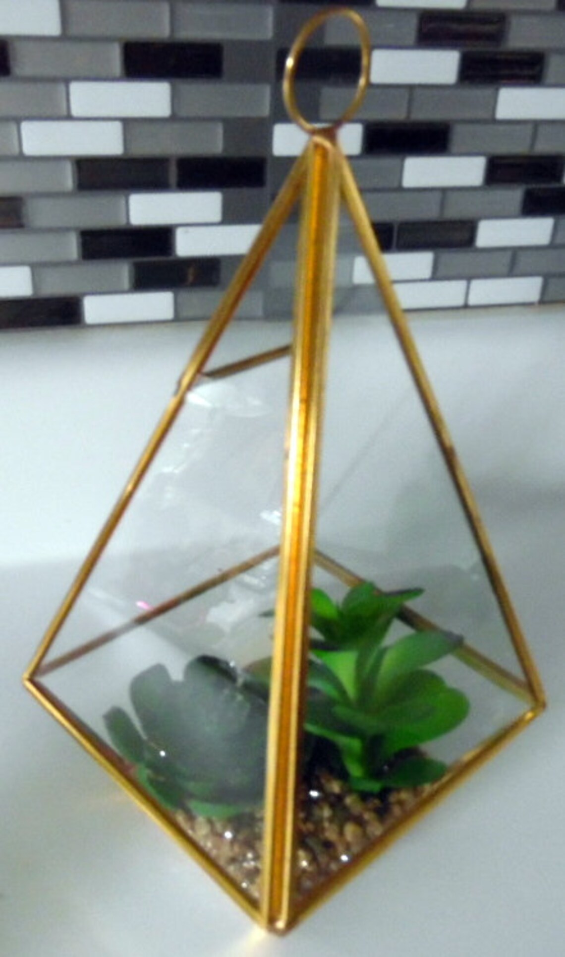 Leaded Glass Tipe Teepee Style Dresser Box Terrarium - Etsy