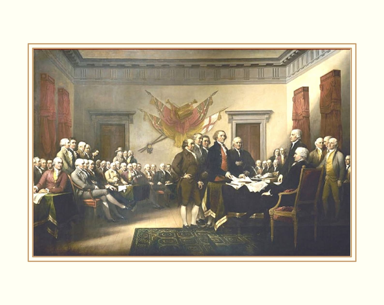 John Trumball Declaration of Independence 1825 Congress | Etsy