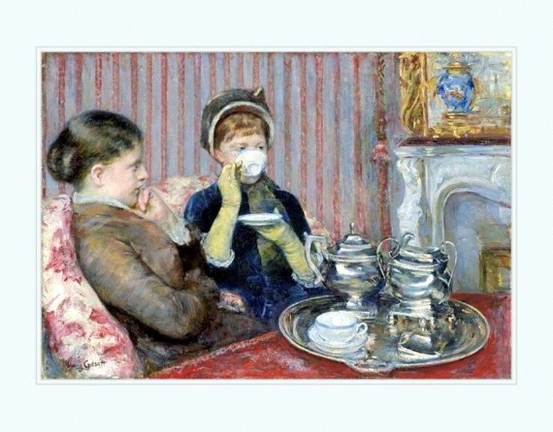 Mary Cassatt-the Tea-1880. Edwardian Ladies Tea Tea Party - Etsy