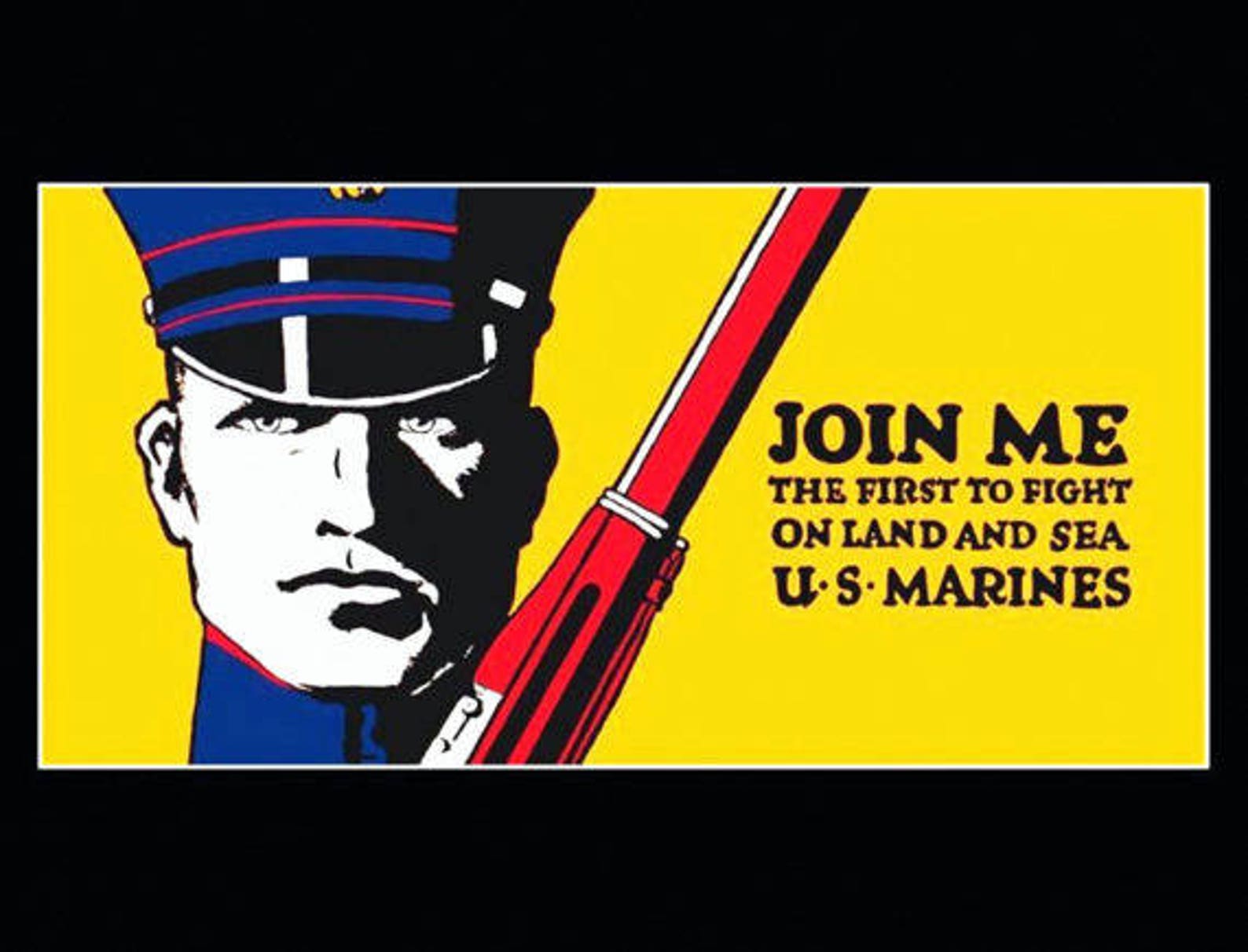 USMC Patriotic Marine Corps Poster US Armed Services - Etsy