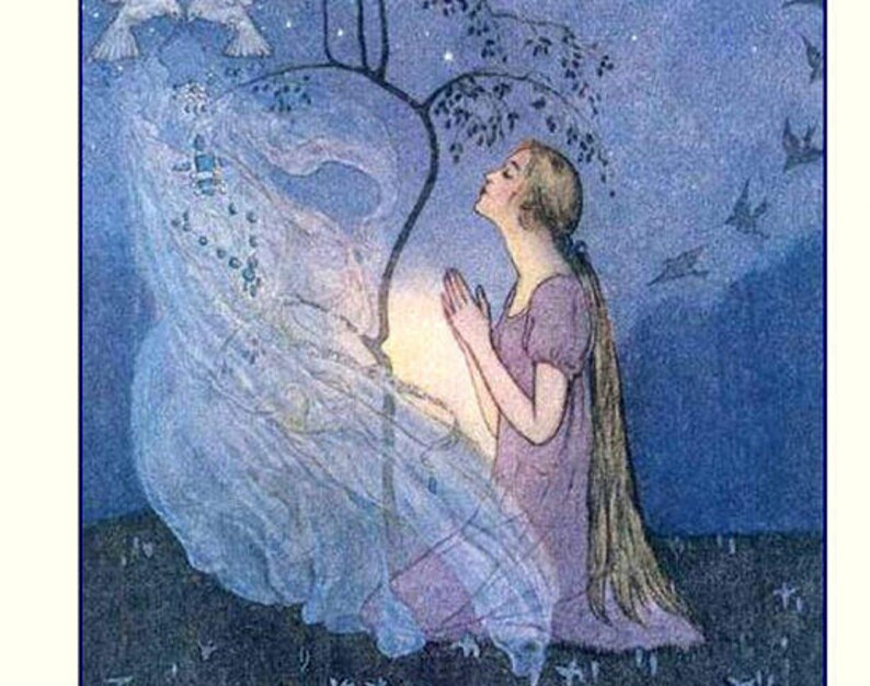 Cinderella Elenore Abbott 1920 Fairy Tale Fantasy Art. | Etsy