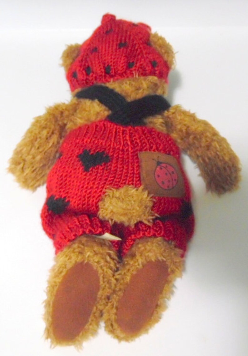 Fuzzy Brown Lady Bug Teddy Bear 12 Good Cond. Wearing - Etsy