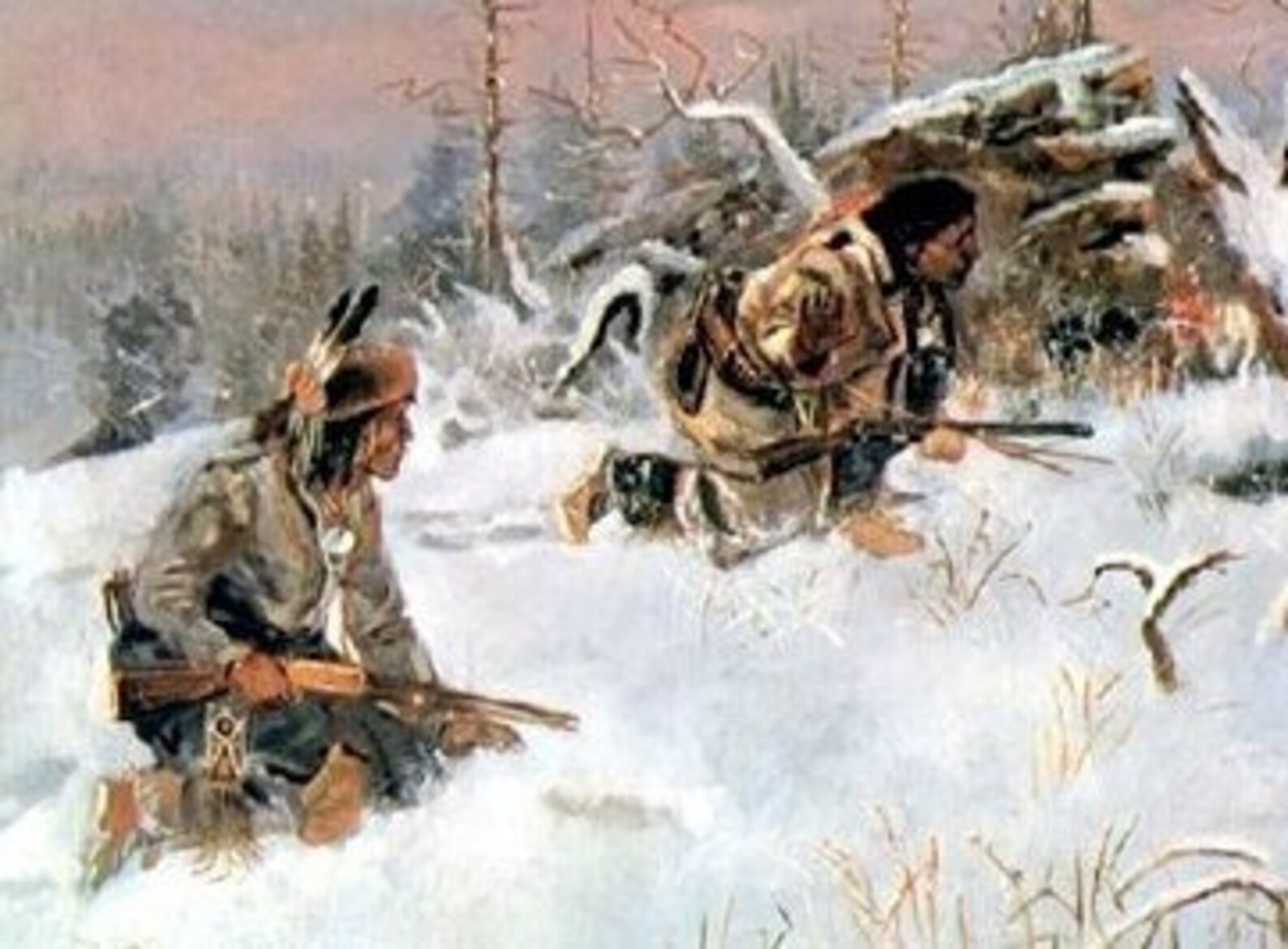 Crow Indians Hunting Elk 1887 Frederic Remington Antique - Etsy