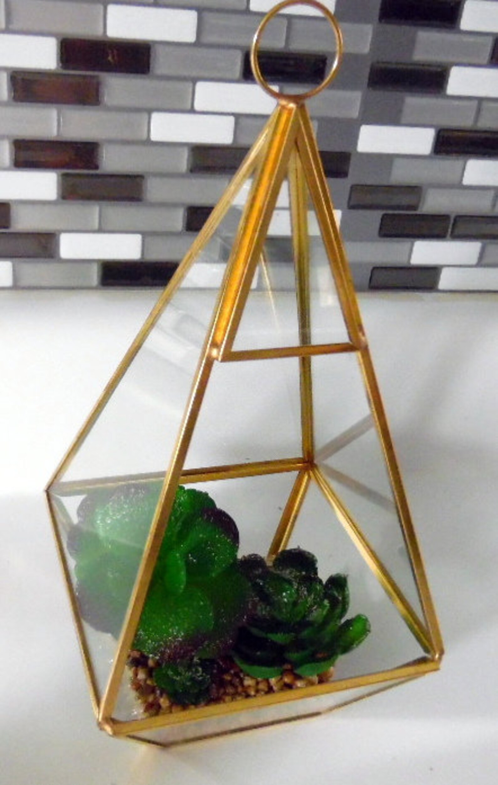 Leaded Glass Tipe Teepee Style Dresser Box Terrarium - Etsy