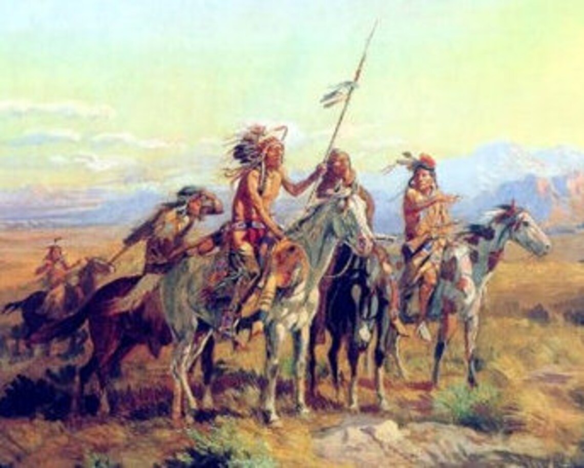 The Scouts Charles M Russell Native American Indian - Etsy