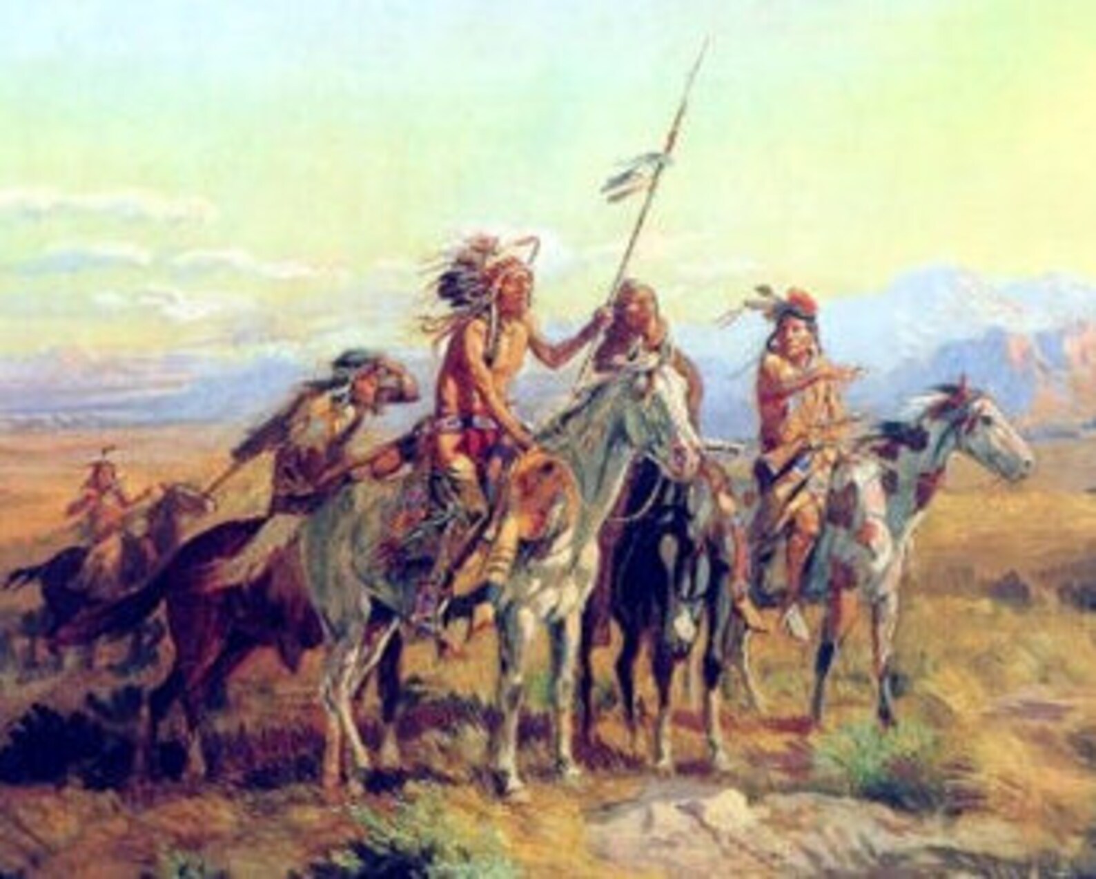 The Scouts Charles M Russell Native American Indian - Etsy