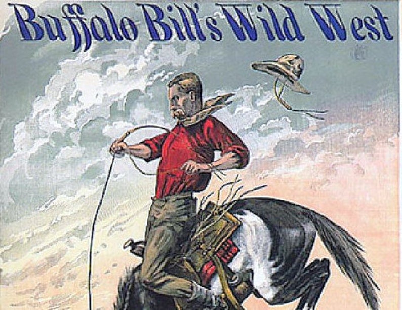 Buffalo Bill Wid West Advertisement Bronco Horse Mustang - Etsy