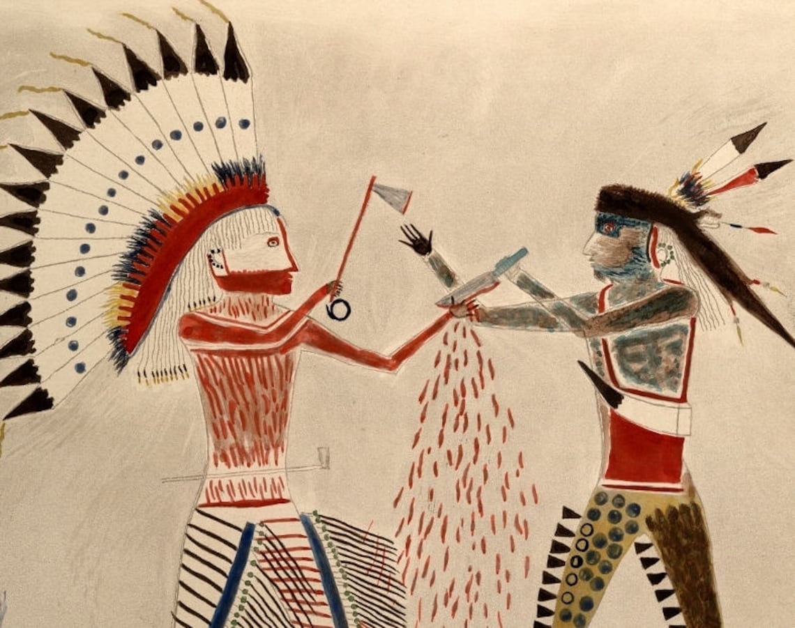 Lakota Warriors 1839 Karl Bodmer Lacota Native Americam Art - Etsy