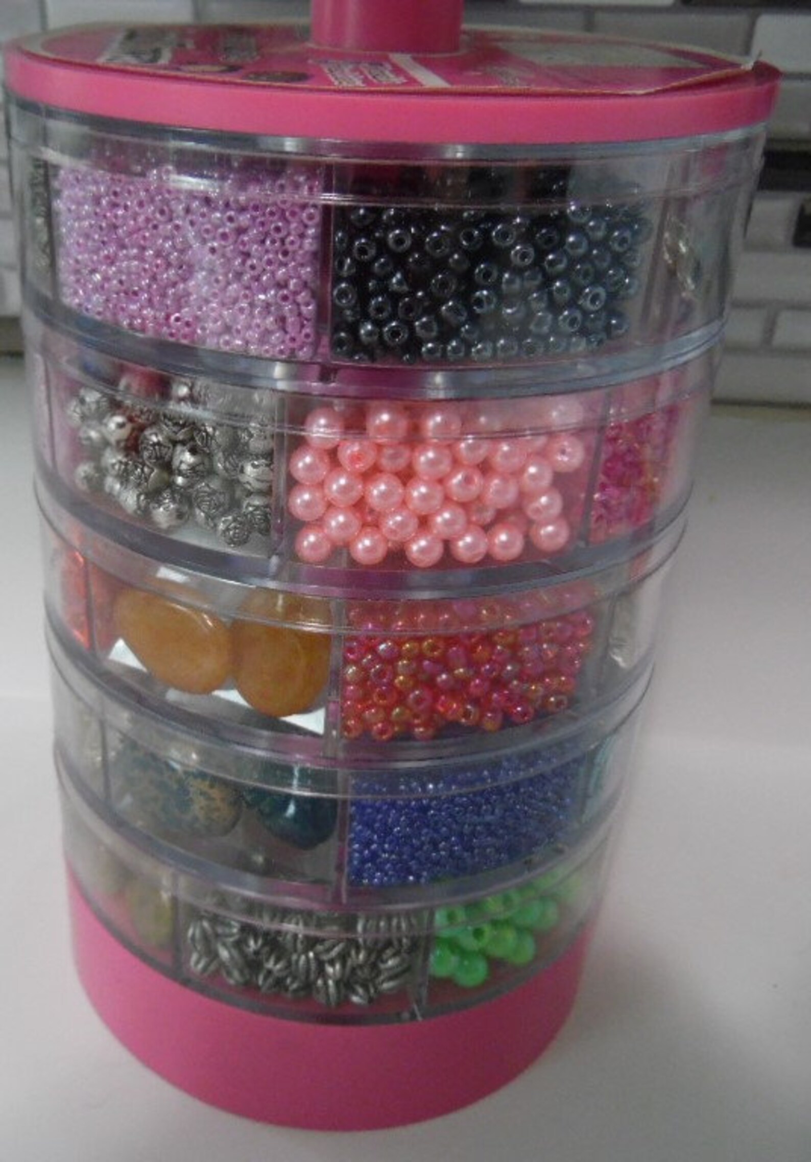 Bead Tower With 18000 Beads 5 Layers 8 Slots Each Layer - Etsy