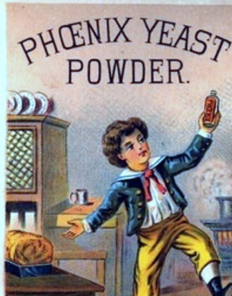 Phoenix Yeast Powder Vintage Baking Powder Advertisement - Etsy