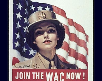 Wwii Wac Poster - Etsy