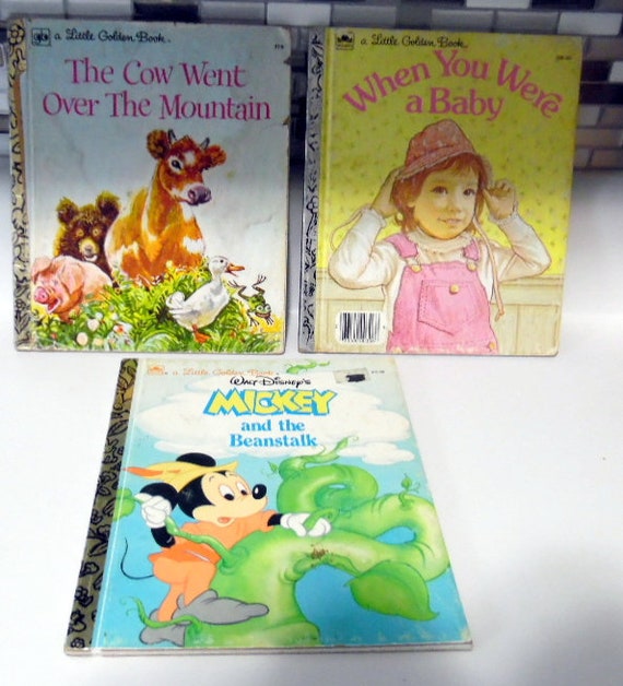 Little Golden Book: When You Were a Baby Cow Went Over the - Etsy